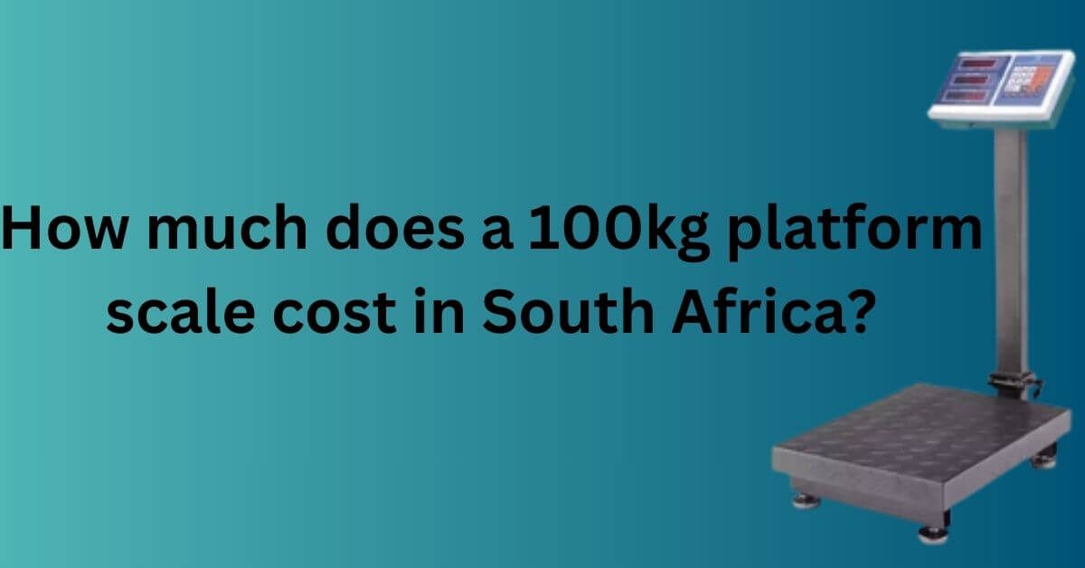 How much does a 100kg platform scale cost in South Africa?